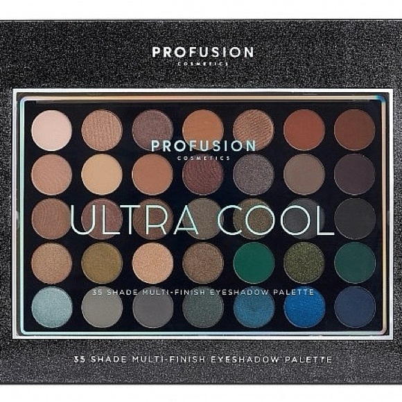 Profusion Cosmetics | Makeup | Profusion Cosmetics Ultra Cool 35 Shade Multifinish Eyeshadow ...
